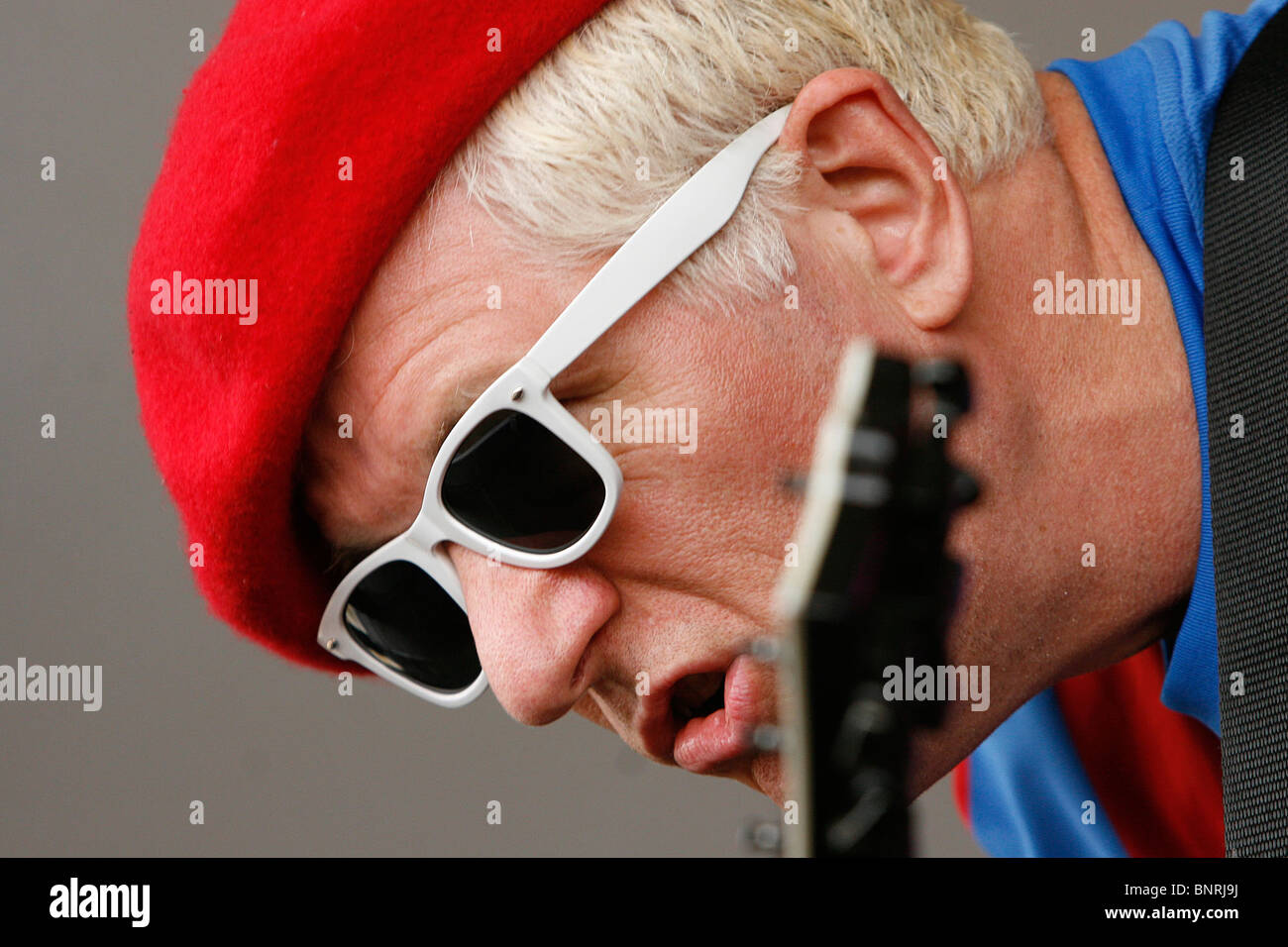 80's band The Damned performing at the Croydon Summer Festival in South ...