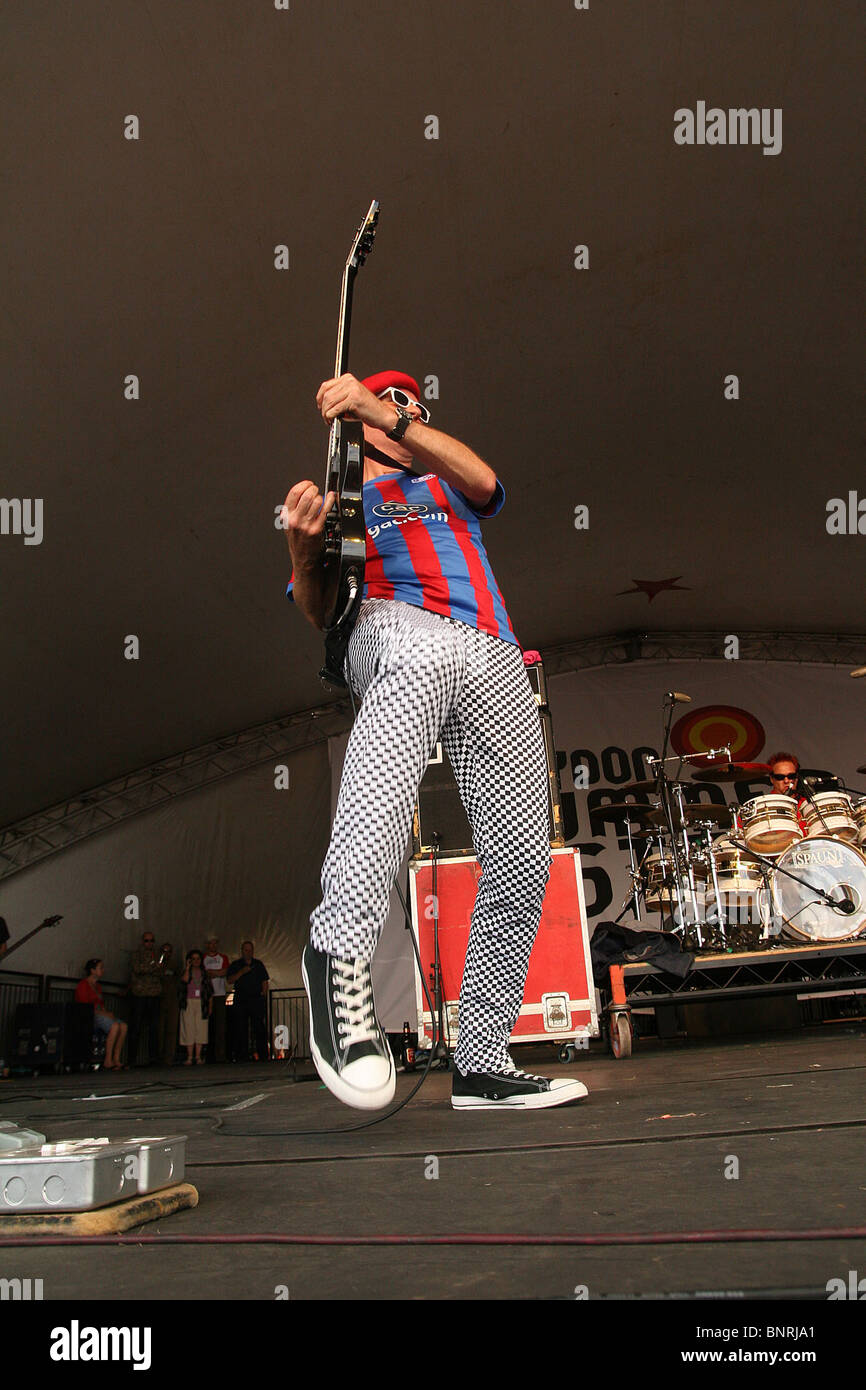 80's band The Damned performing at the Croydon Summer Festival in South ...