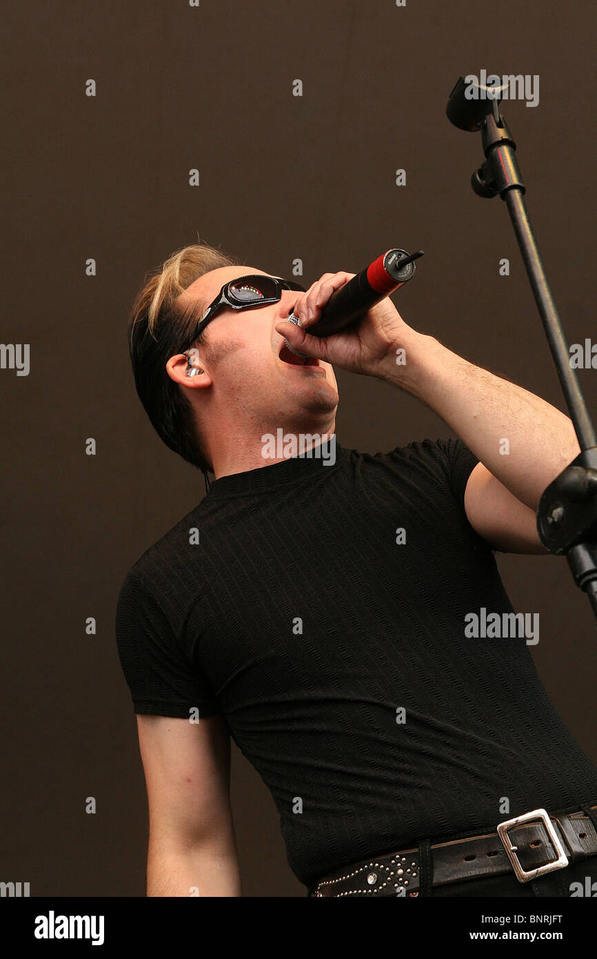 80's band The Damned performing at the Croydon Summer Festival in South ...