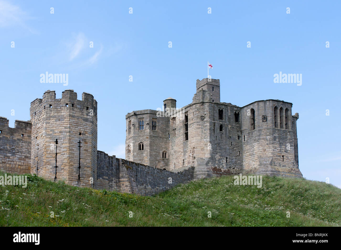Northumberland english medieval castles england uk hi-res stock ...