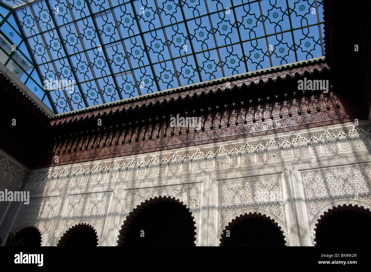 Africa, Morocco, Casablanca. Mahakma Law Courts (aka Mahakma du Pacha ...