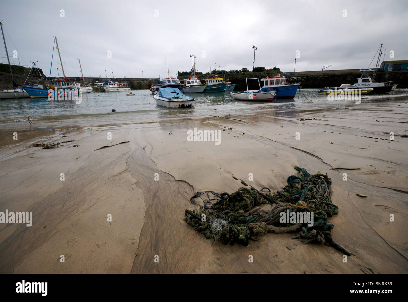 Newquay Cornwall UK Harbour Harbor Beach Quay Stock Photo - Alamy