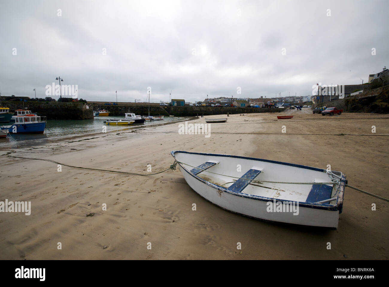 Newquay Cornwall UK Harbour Harbor Beach Quay Stock Photo - Alamy