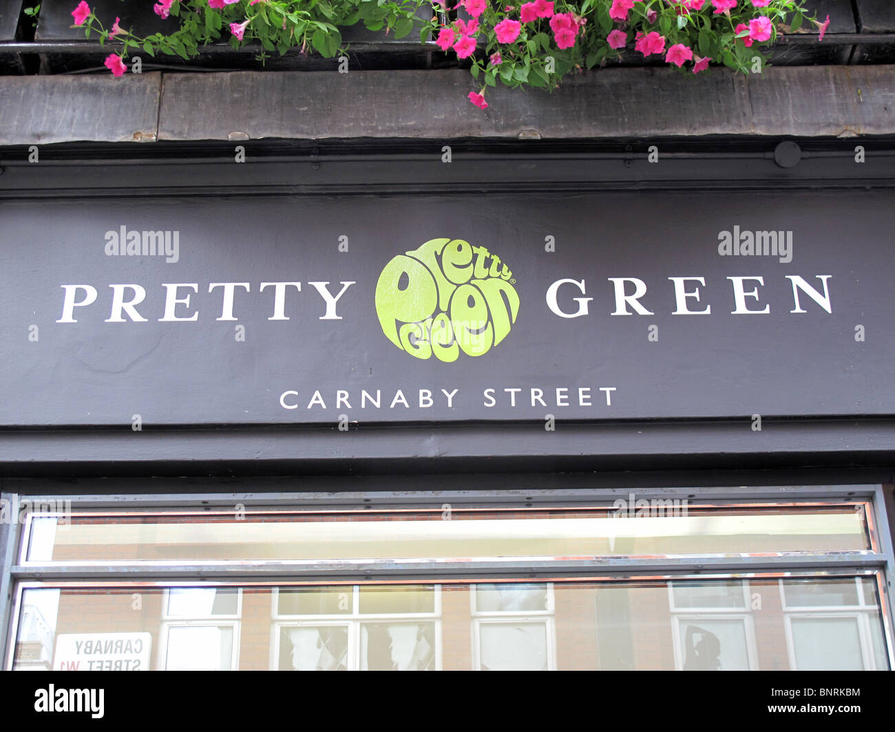 Pretty Green Shop Liam Gallagher Carnaby Street Stock Photo - Alamy