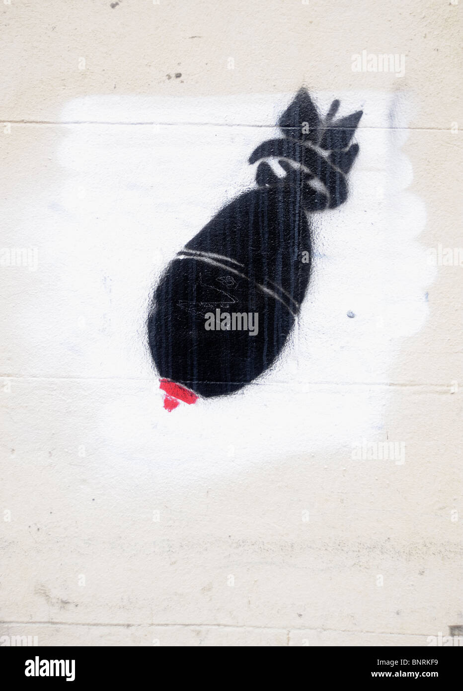 Painting of a bomb Stock Photo - Alamy