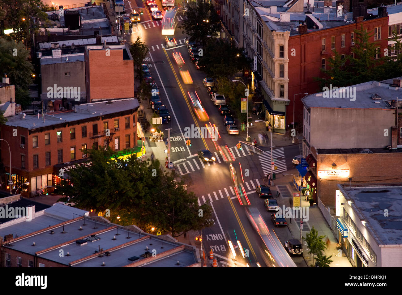 Aerial view of Brooklyn Streets, New York, USA Stock Photo - Alamy