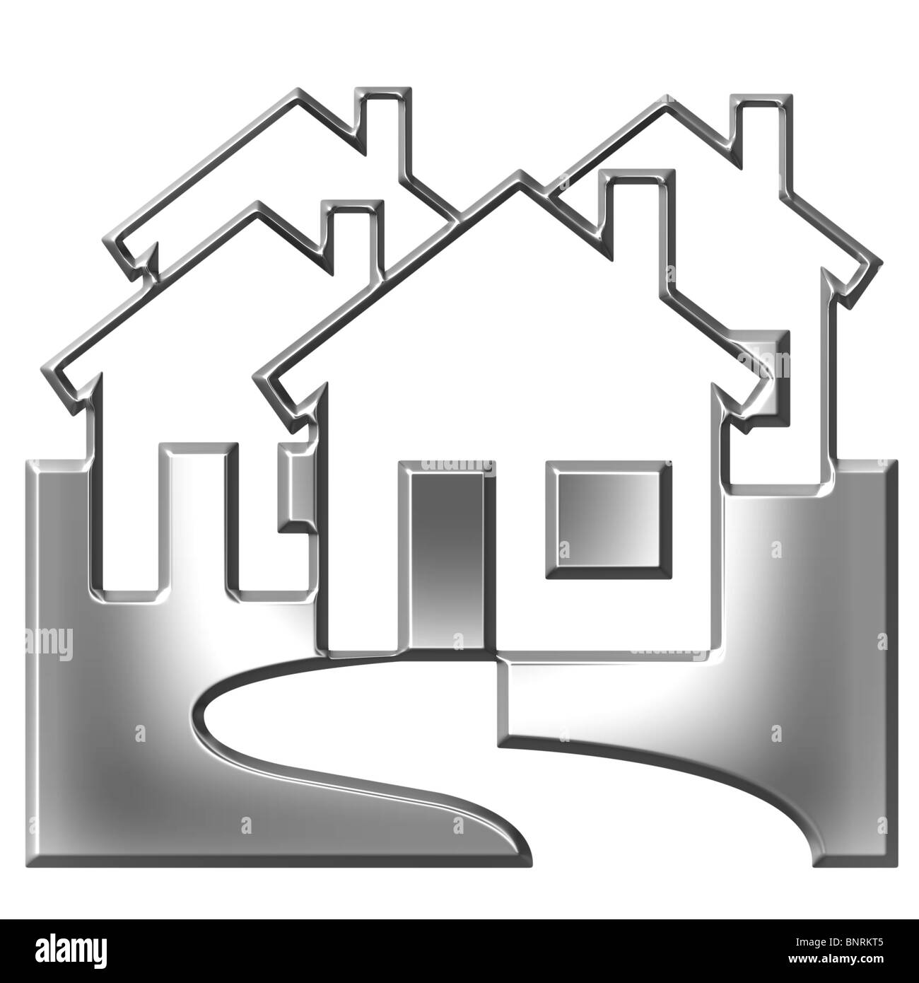 Silver building architecture Cut Out Stock Images & Pictures - Alamy