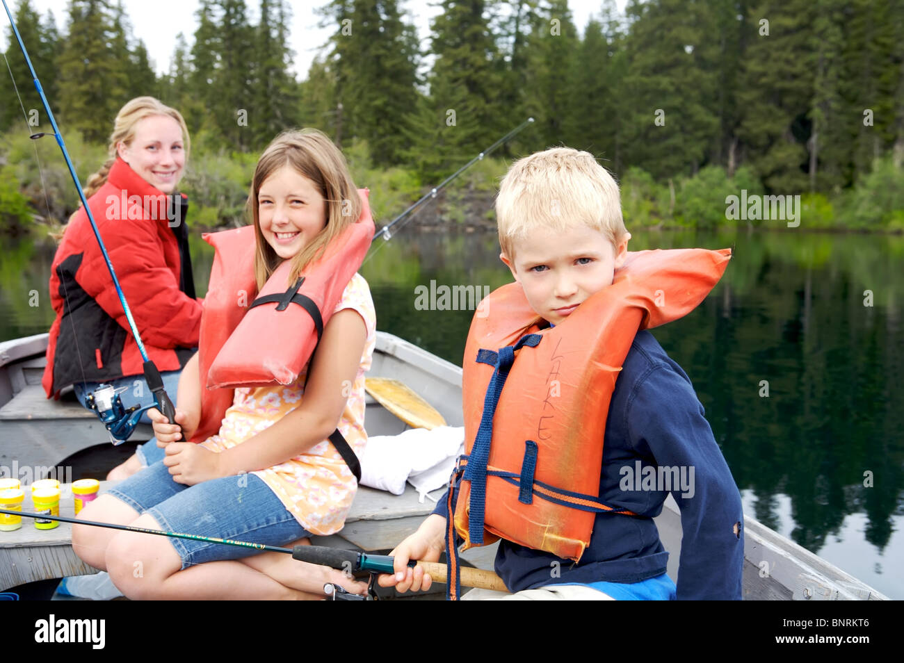 Family Fishing Trip Stock Photo - Alamy