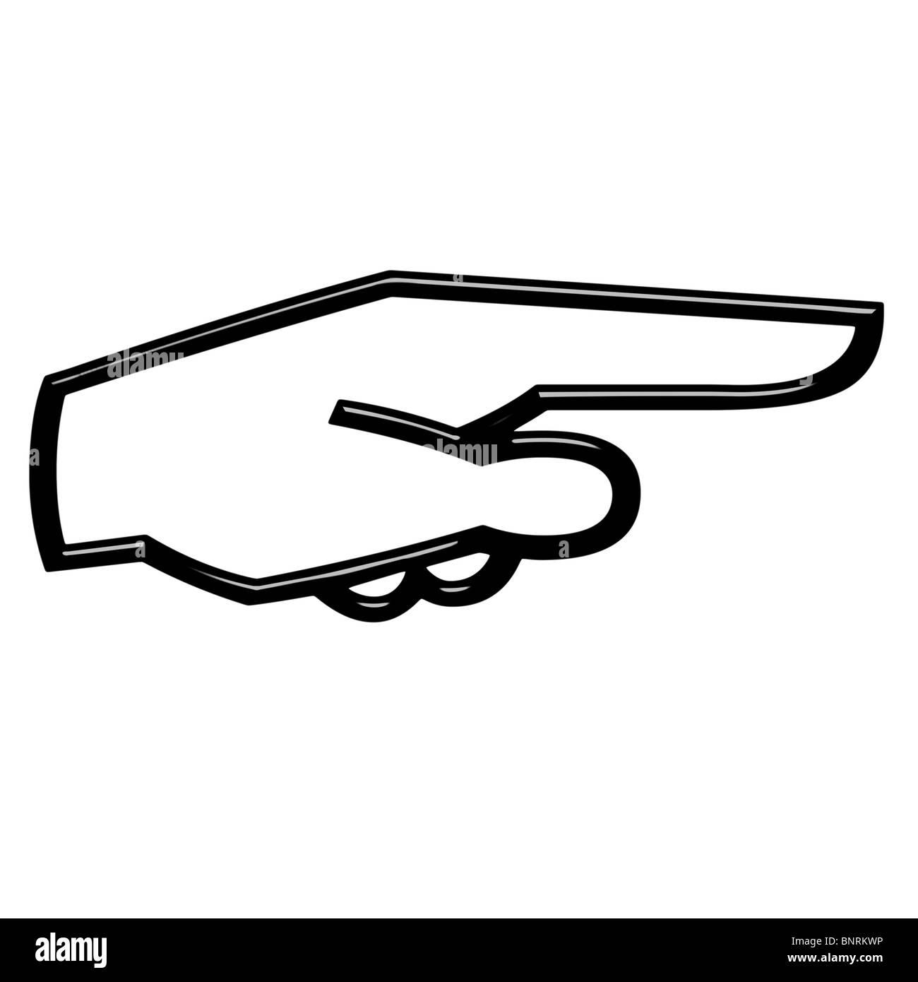 Gesture with right hand Cut Out Stock Images & Pictures - Alamy