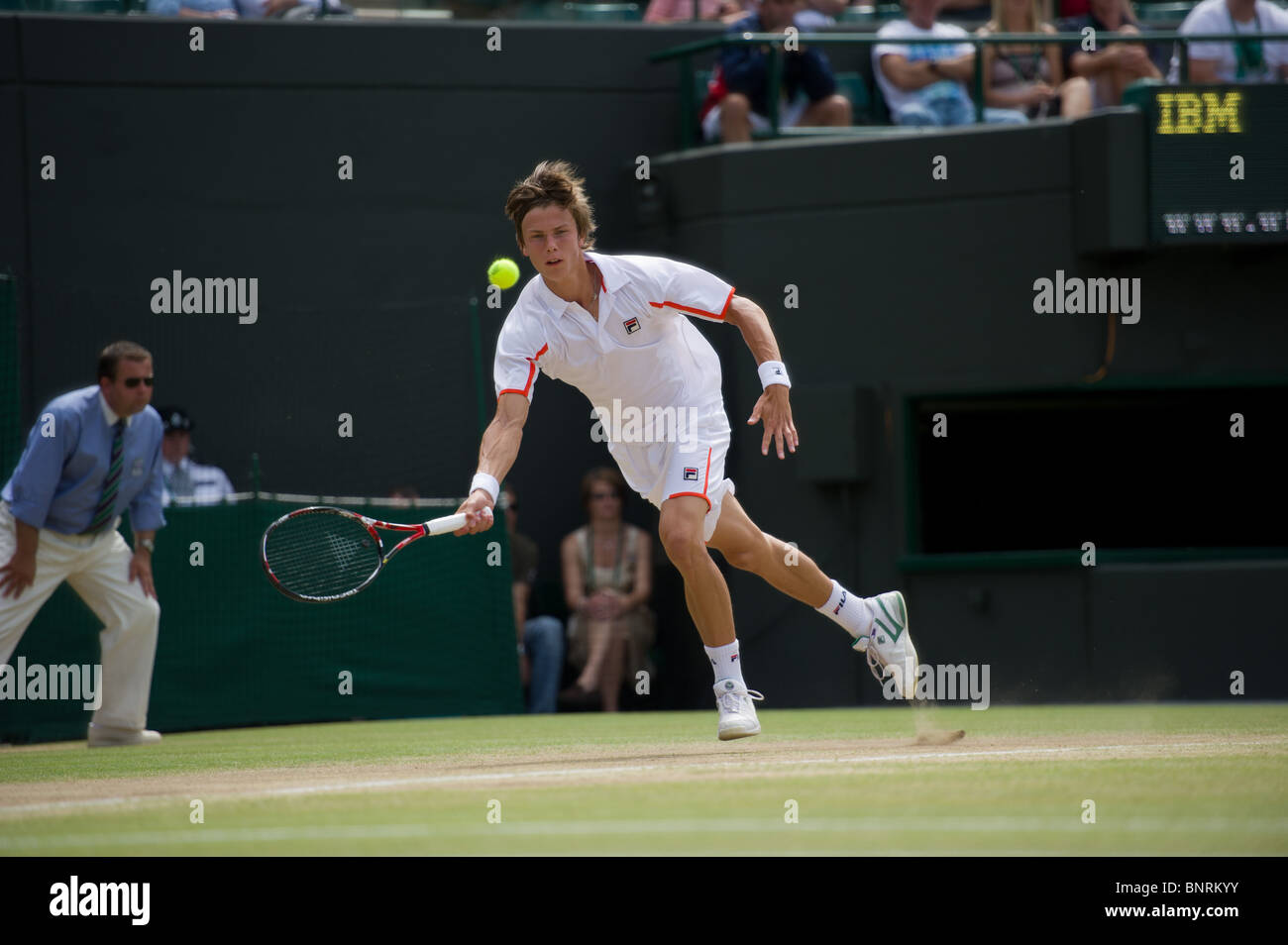 July 04 2010. Marton Fucsovics HUN (13) beats Benjamin Mitchell AUS ...
