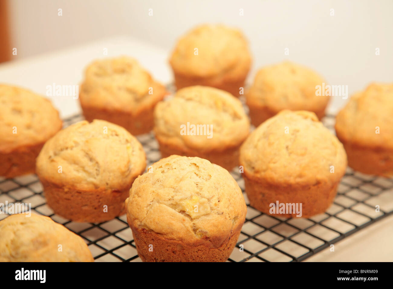 muffins cooling on a baking rack Stock Photo - Alamy