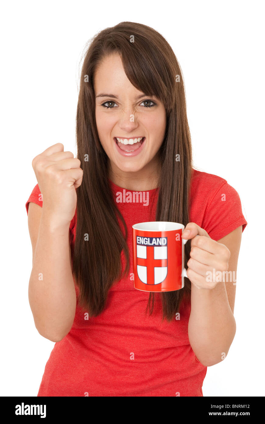 England football girl fan hi-res stock photography and images - Alamy