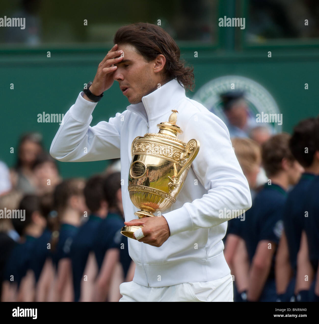 July 04 2010: Rafael Nadal, Men's Singles Champion. Wimbledon ...