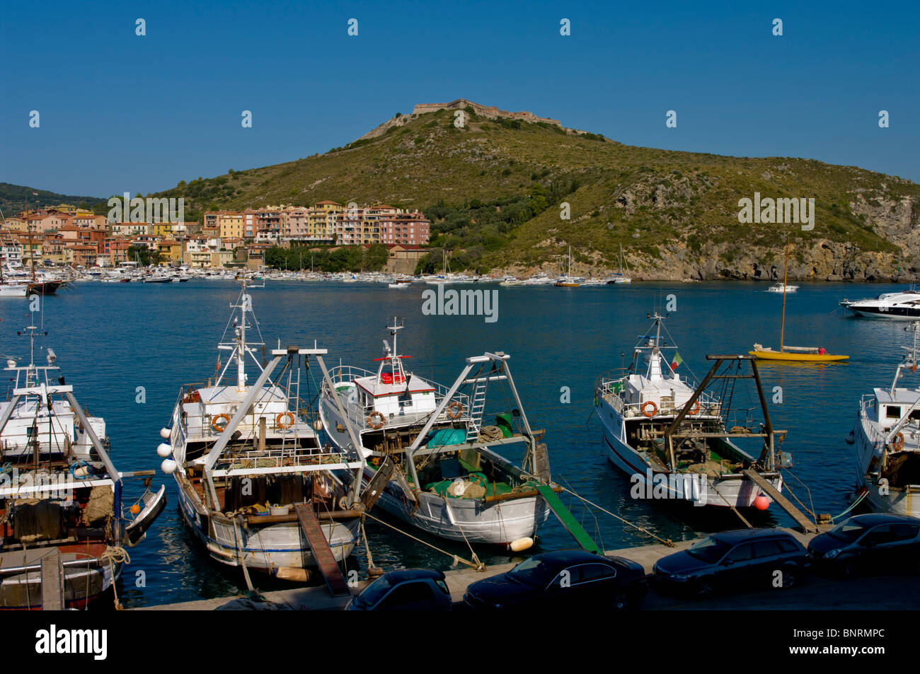 Europe, Italy, Tuscany, ortobello, porto ercole; capraia Stock Photo ...
