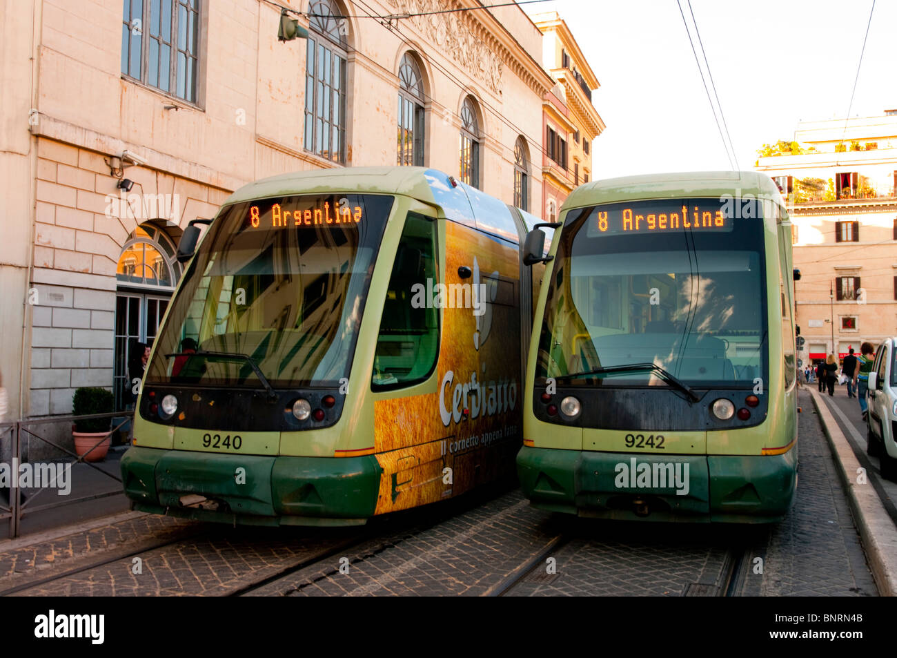Europe, Italy, Rome, tram Stock Photo - Alamy