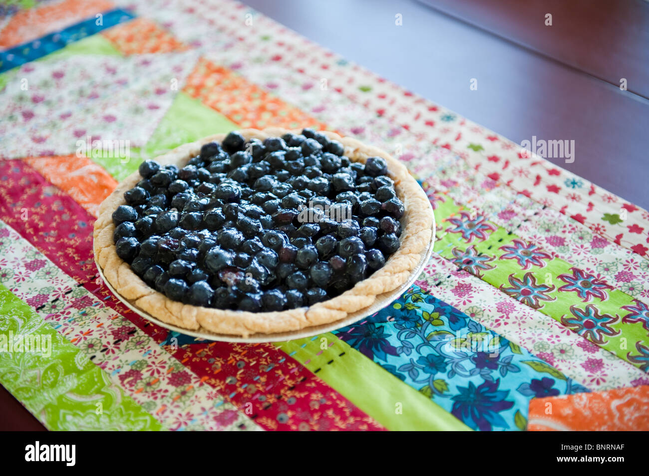 Blue Berry Pie Stock Photo - Alamy