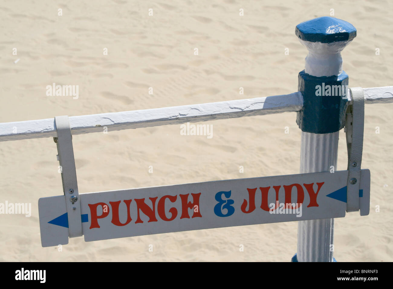 Punch and Judy sign, Weymouth dorset england uk gb Stock Photo - Alamy