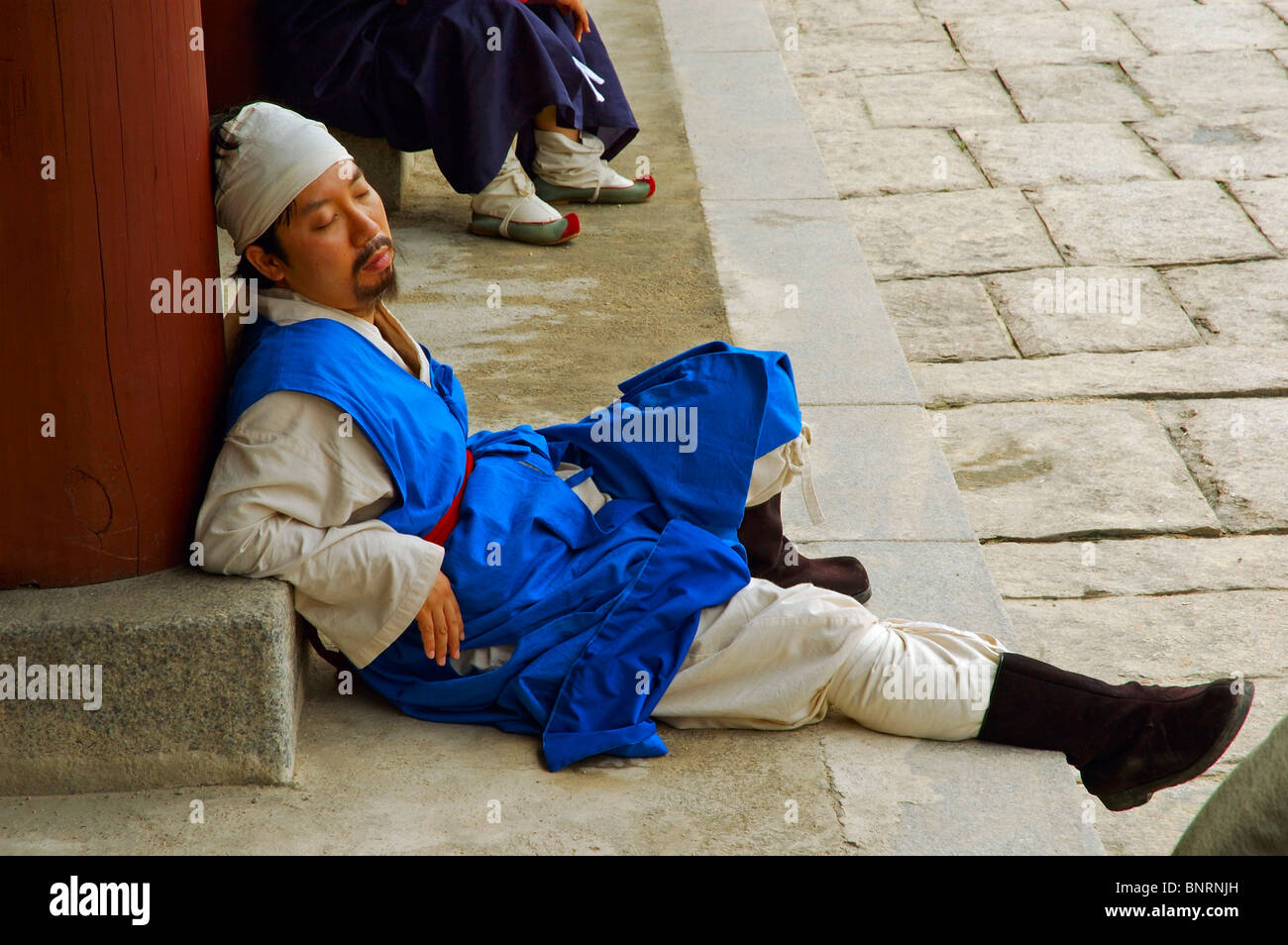Sleeping Guard at Gyeonghuigung Palace in Seoul, South Korea Stock ...