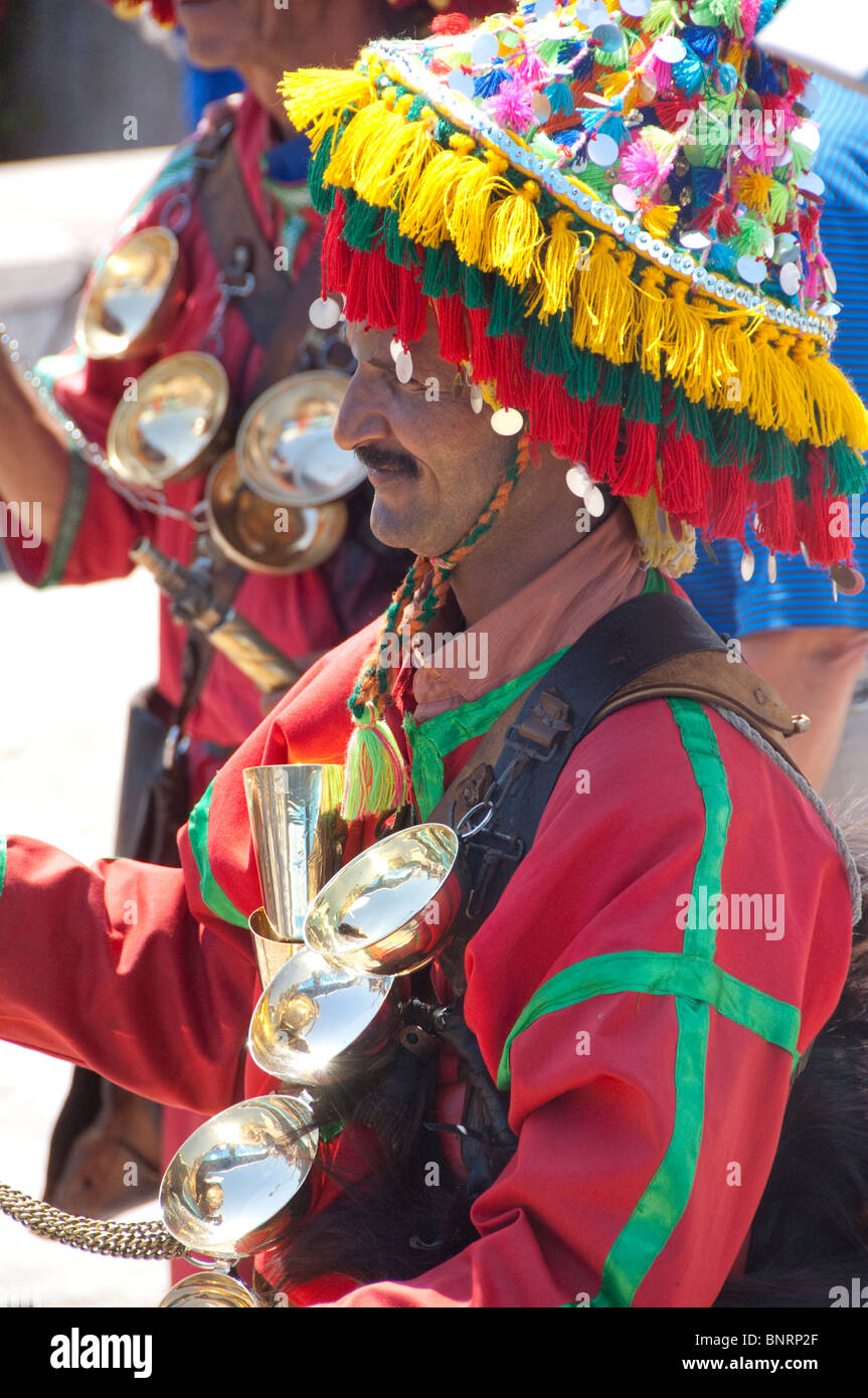 Africa, Morocco, Casablanca. Mohammed the 5th Square. Typical Moroccan ...