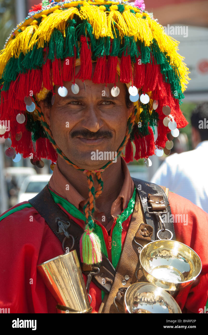 Africa, Morocco, Casablanca. Mohammed the 5th Square. Typical Moroccan ...