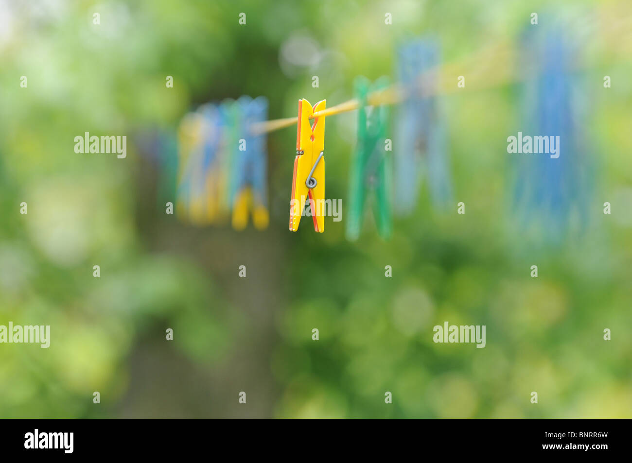 Clothes line empty garden hi-res stock photography and images - Alamy