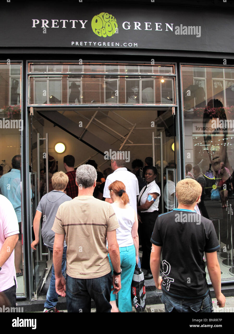Pretty Green Shop Liam Gallagher Carnaby Street Stock Photo - Alamy