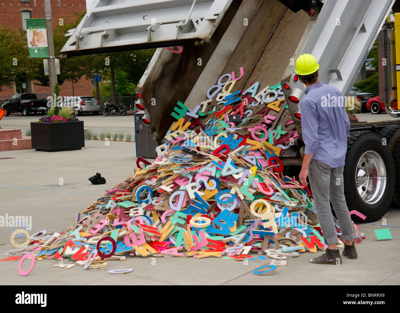 Big alphabet letters hi-res stock photography and images - Alamy