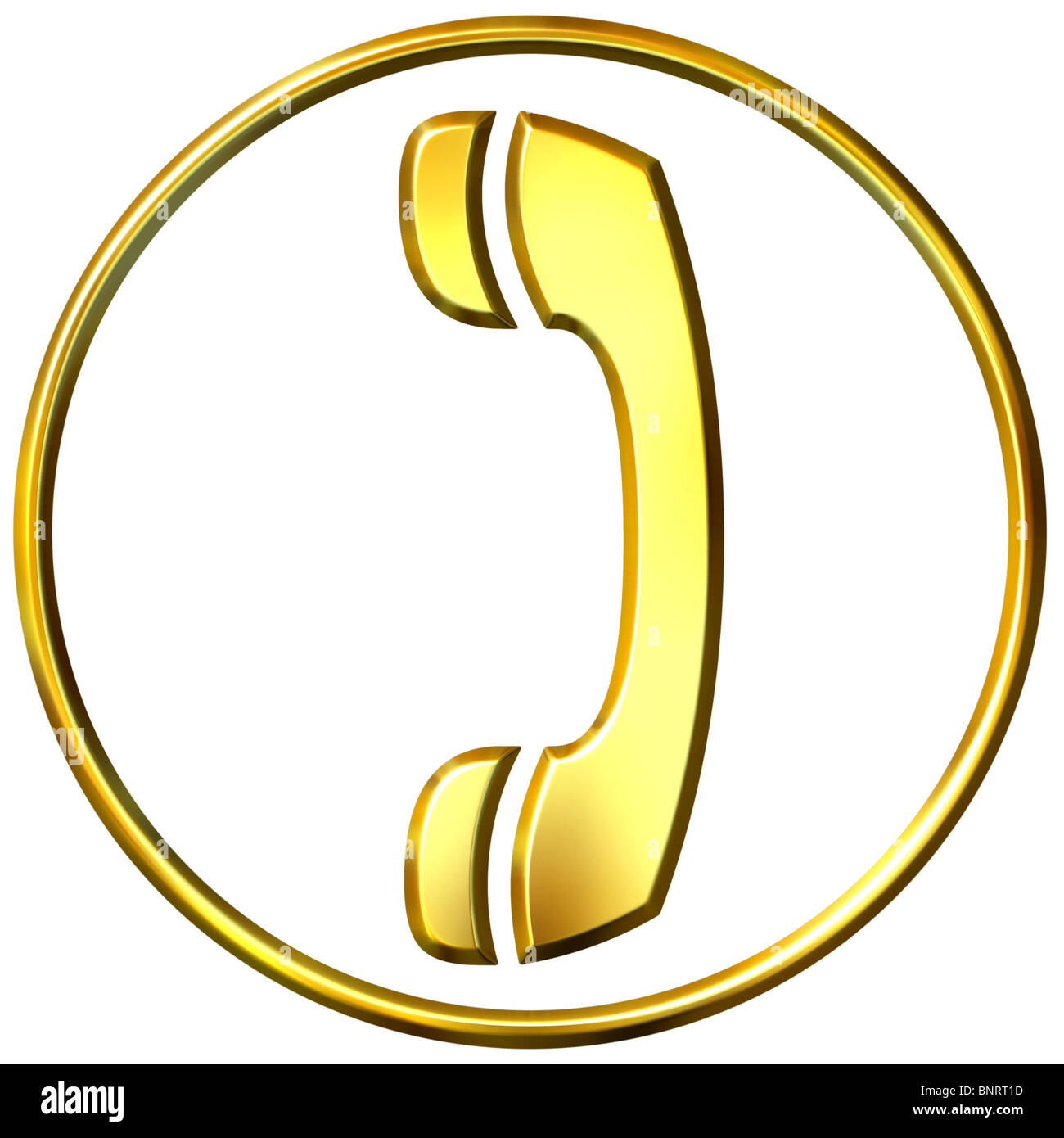 Golden handset hi-res stock photography and images - Alamy