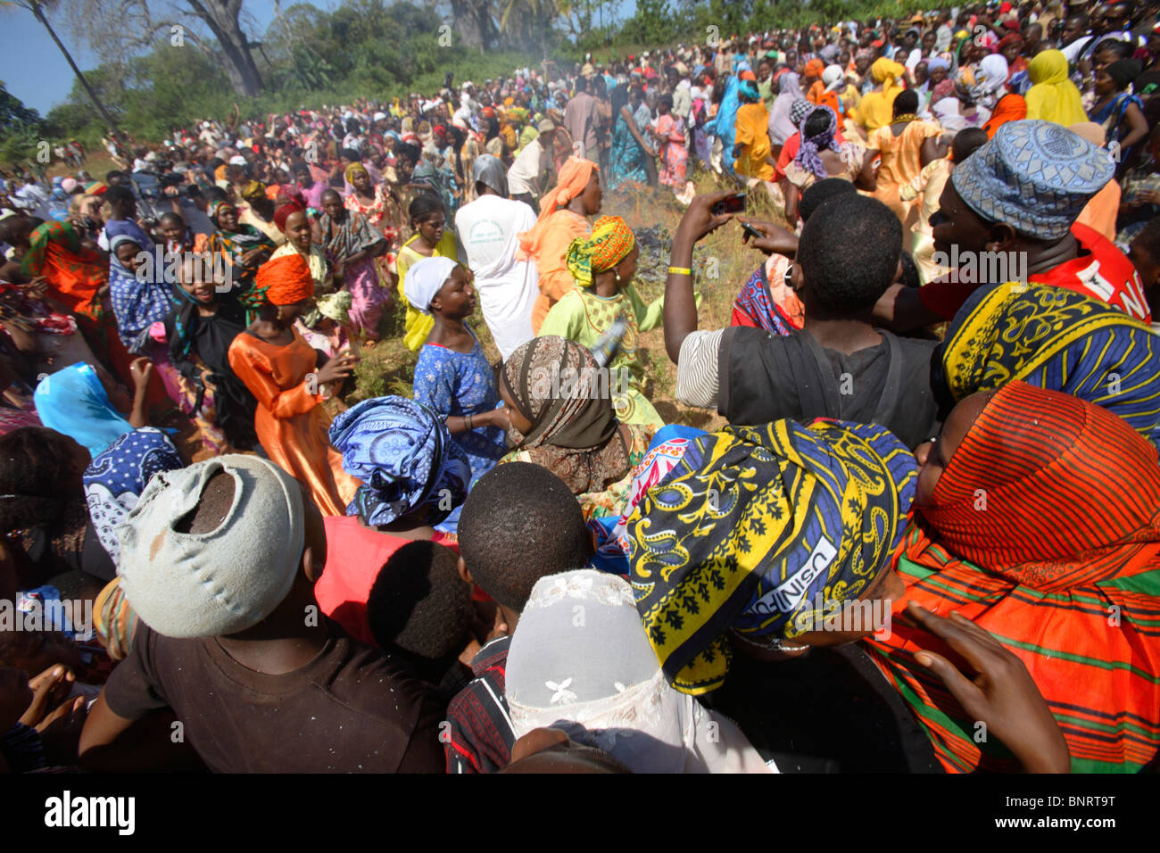 Mwaka Kogwa Celebration in Makunduchi, Zanzibar, Tanzania Stock Photo ...