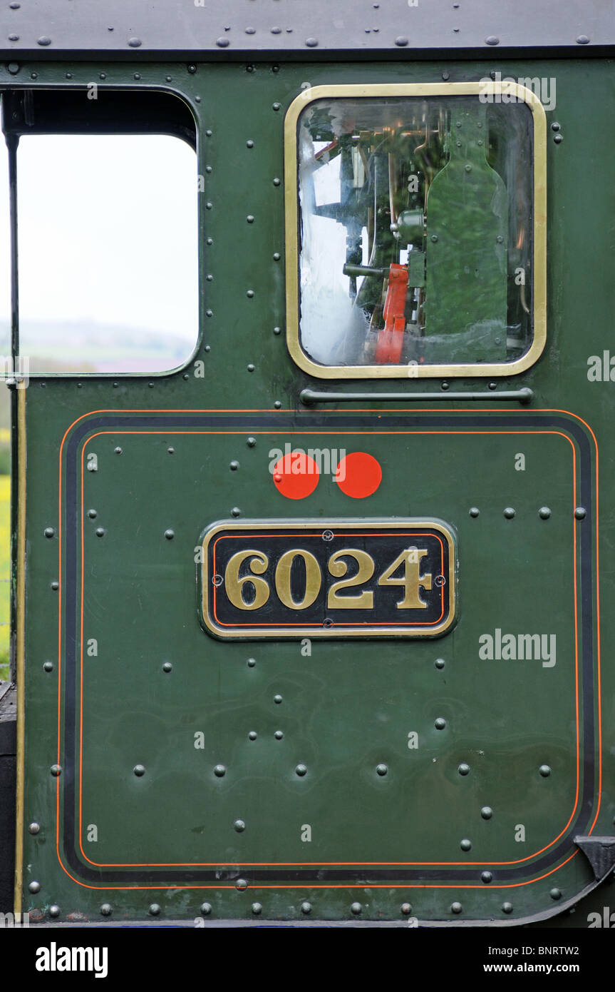 Cabside of GWR 6000 ('King') Class 4-6-0 6024 'King Edward I' on the ...