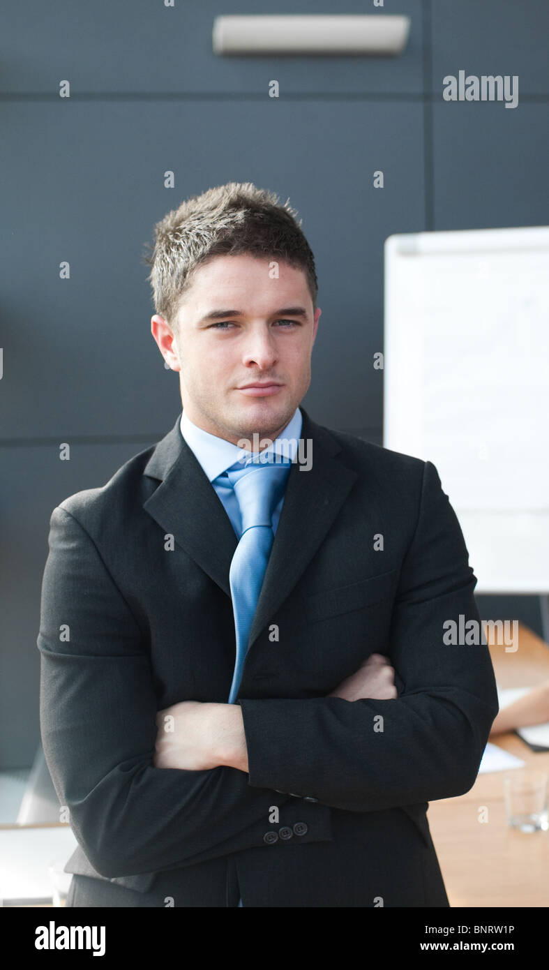 Portrait of a self-assured business man Stock Photo - Alamy