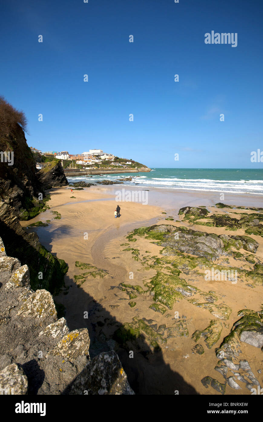 Newquay Cornwall UK Harbour Harbor Beach Quay Stock Photo - Alamy