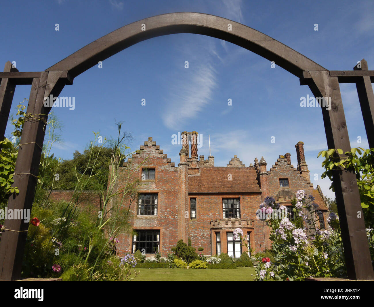 Chenies Manor House and garden, Chenies, Buckinghamshire, UK Stock ...