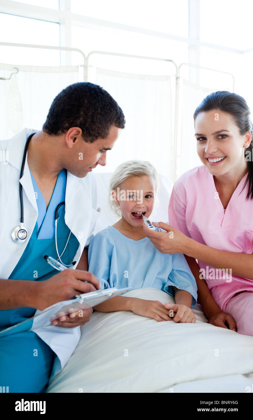 Nurse Taking Temperature