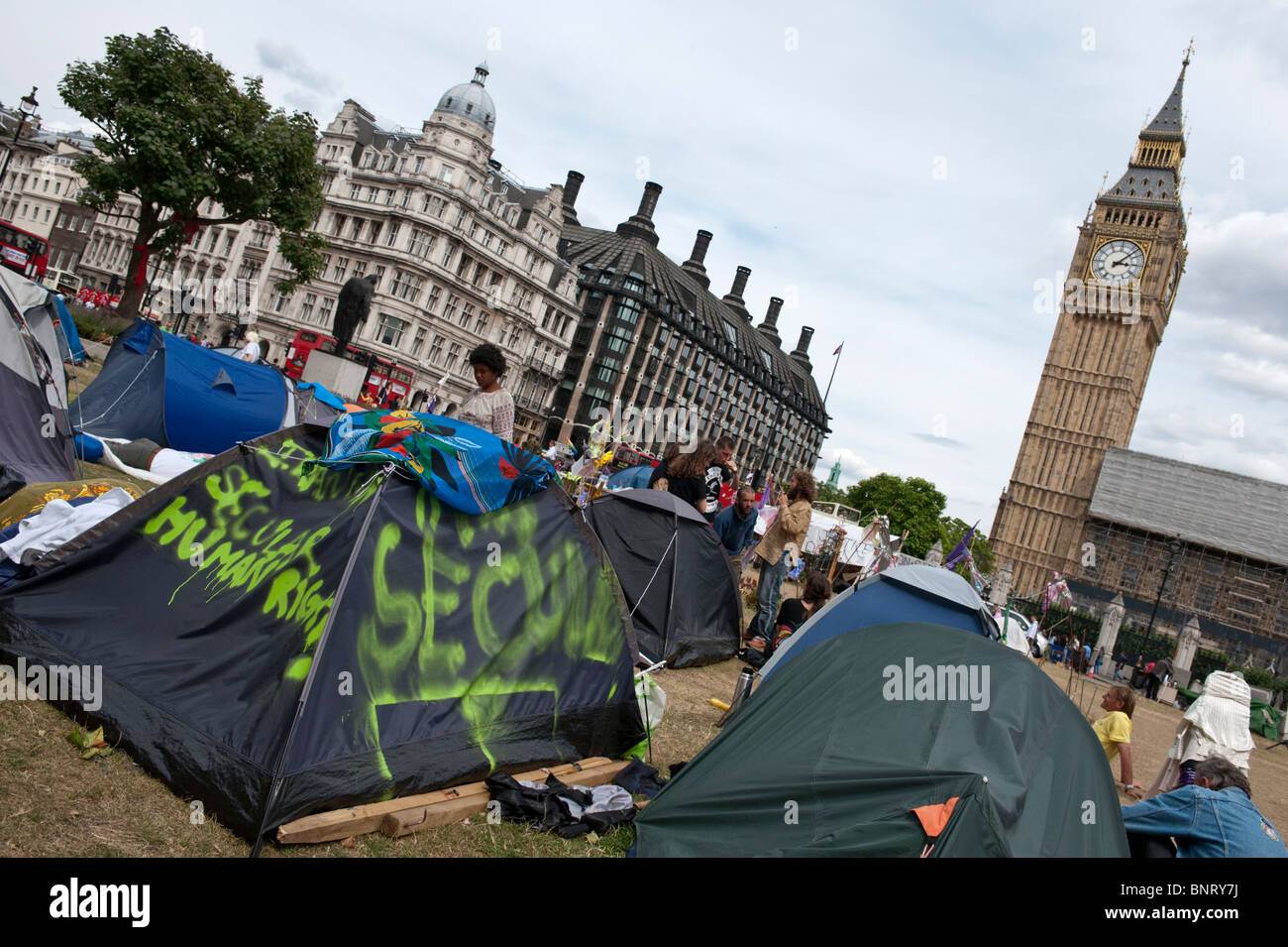 Democracy village protest hi-res stock photography and images - Alamy