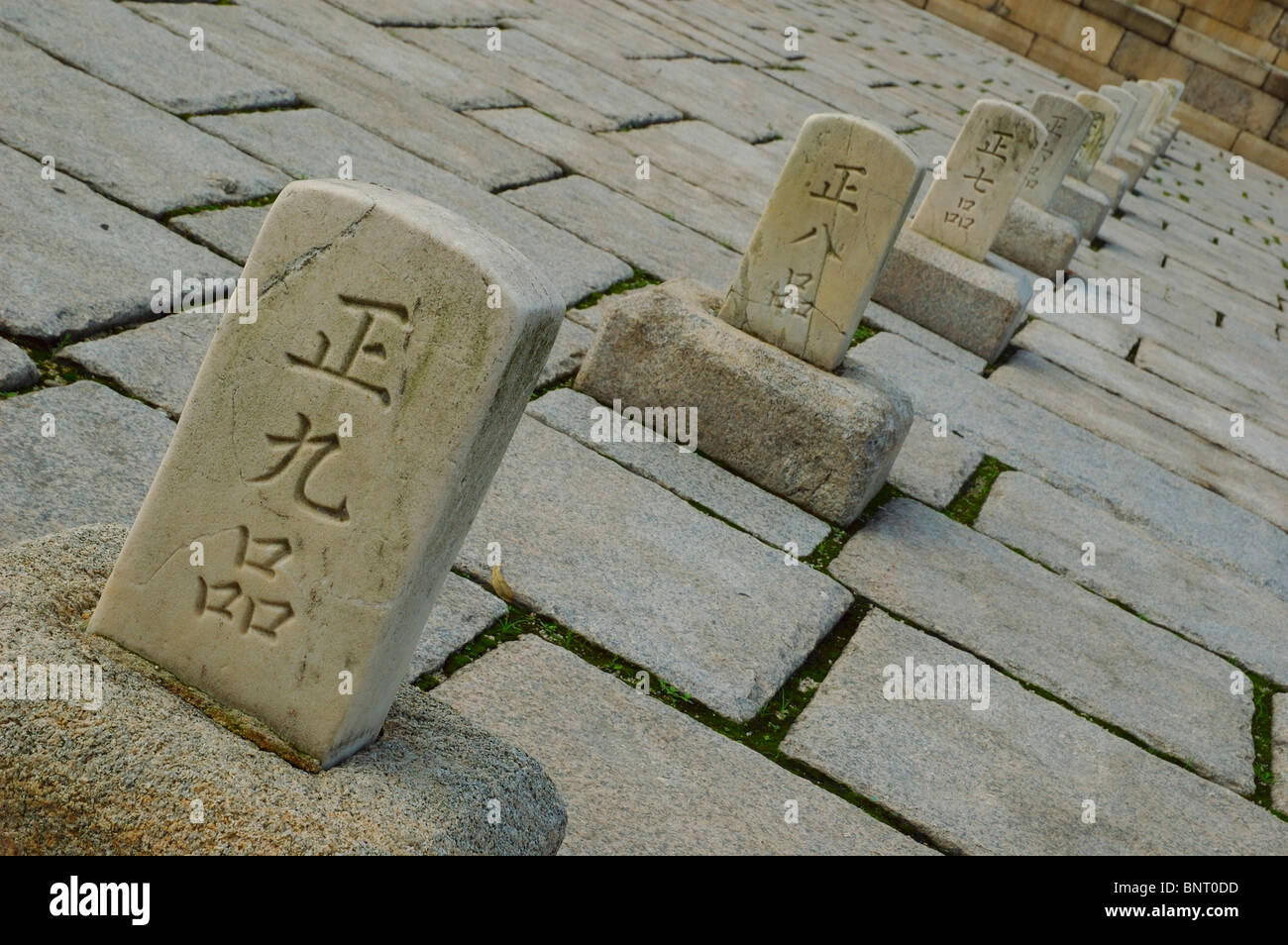 Rank Stones Line the Path Leading to Injeongjeon Hall at Changdeokgung ...