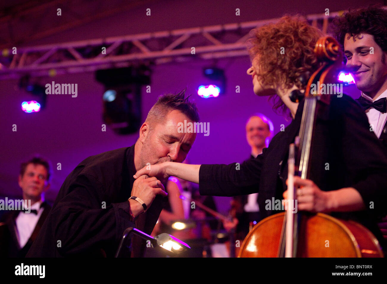 Nigel Kennedy performing at the Latitude festival,Henham Park, Suffolk ...
