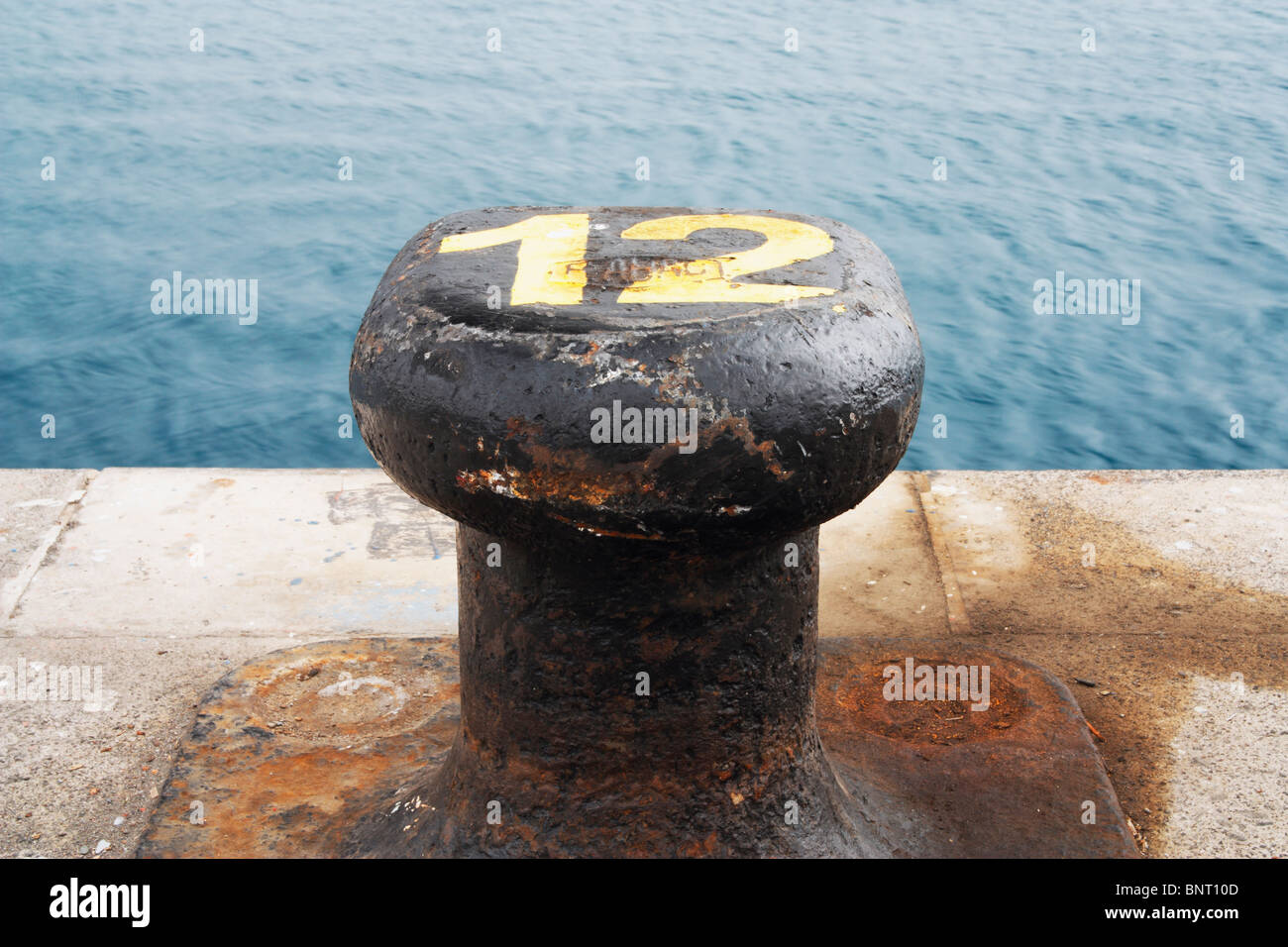 Bollard in docks Stock Photo - Alamy