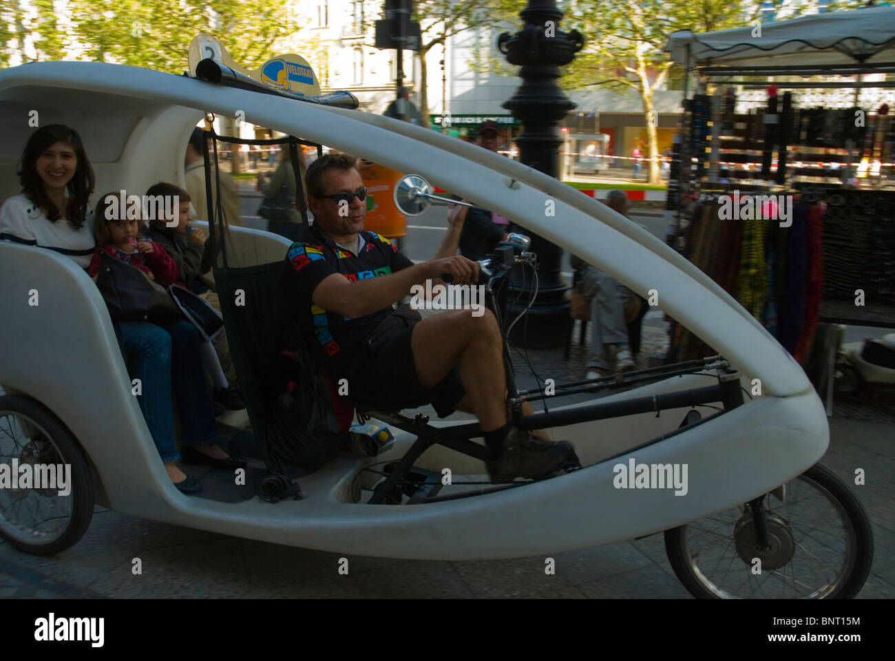 Rickshaw Kürfurstendamm Charlottenburg west Berlin Germany Europe Stock ...