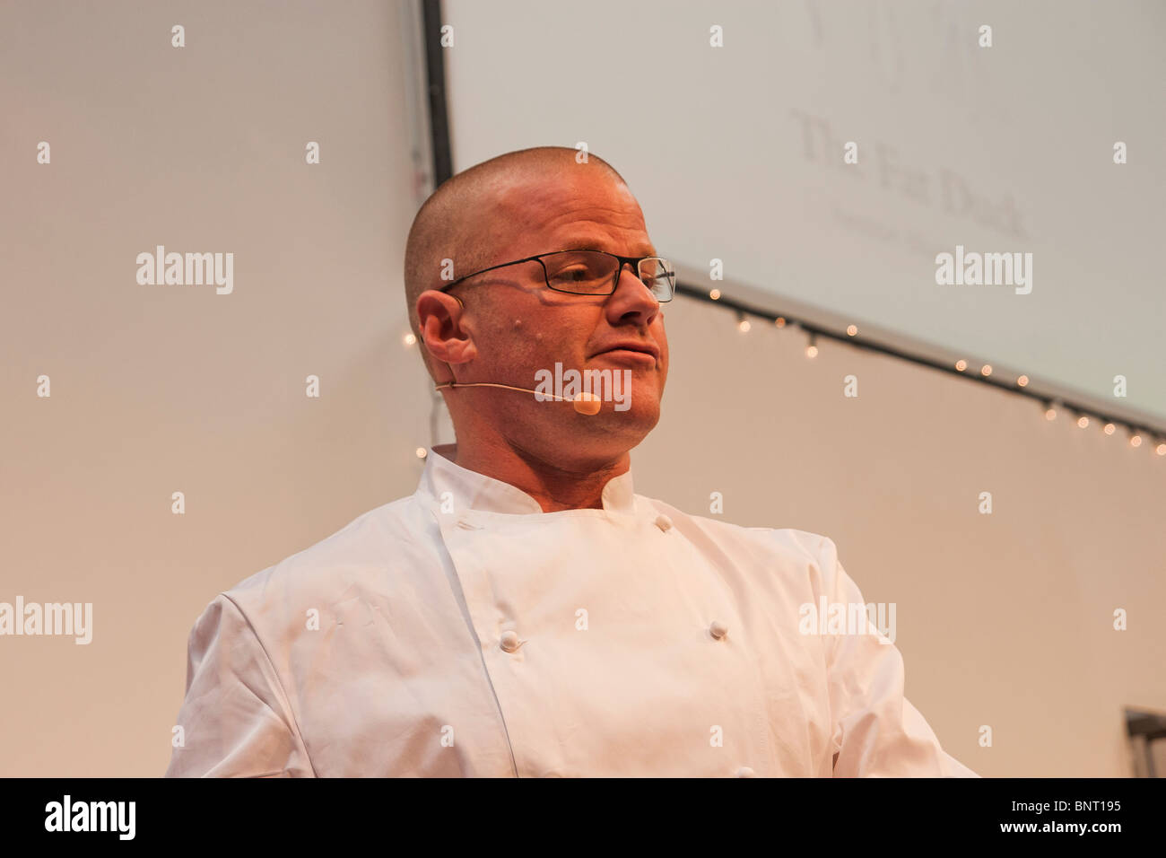 TV chef and owner of the Fat Duck Heston Blumenthal Stock Photo - Alamy
