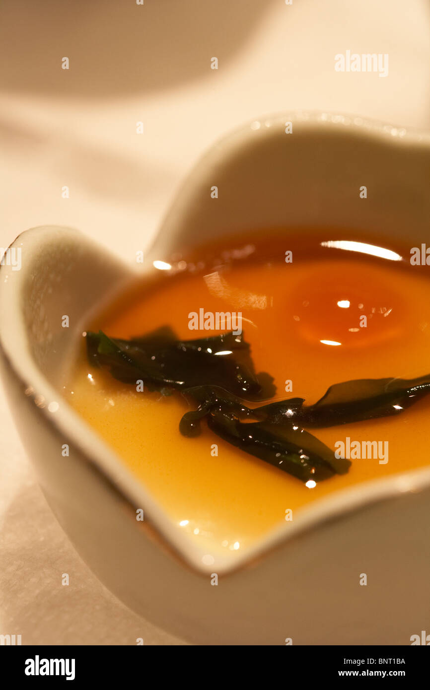 Steamed egg custard Stock Photo - Alamy