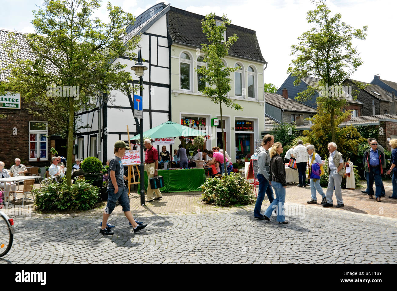 The village of Lank-Latum, part of Meerbusch, near Düsseldorf, NRW ...