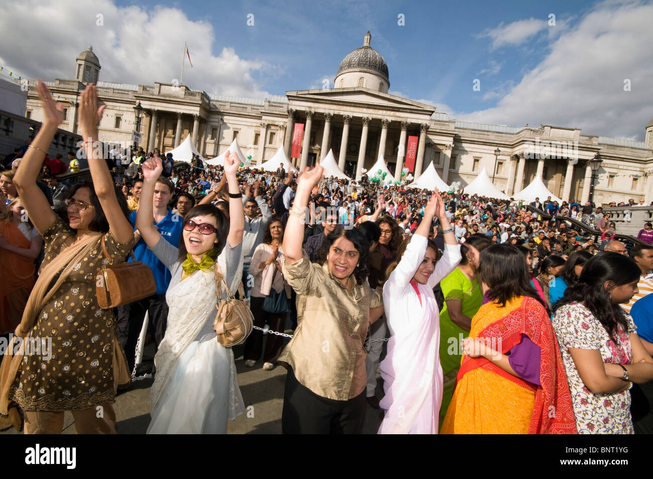 Diwali celebrations take place in Trafalgar Square, London Stock Photo ...