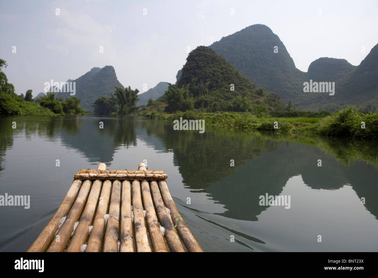 Raft on the Lijiang River Stock Photo - Alamy