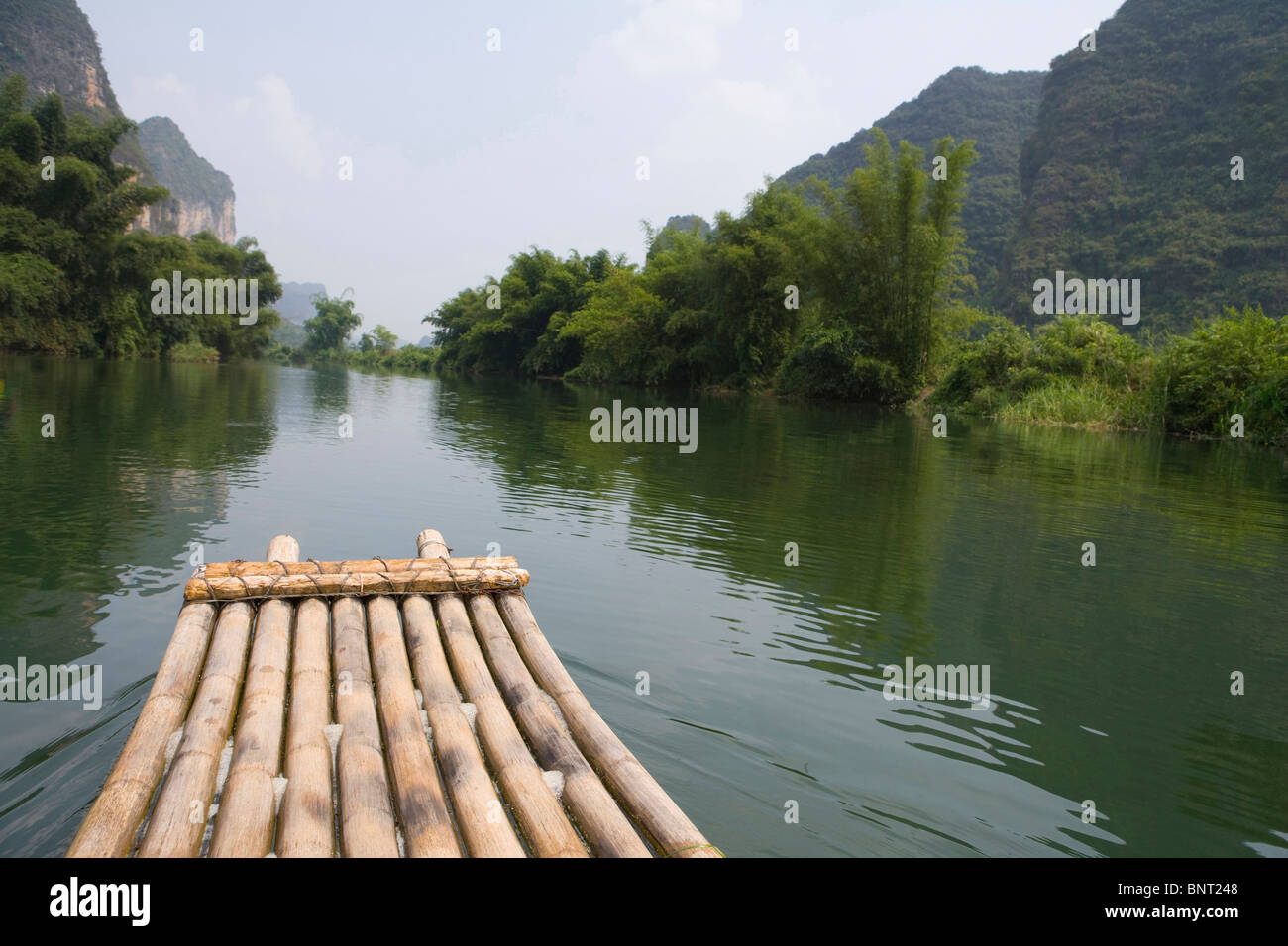Raft on the Lijiang River Stock Photo - Alamy