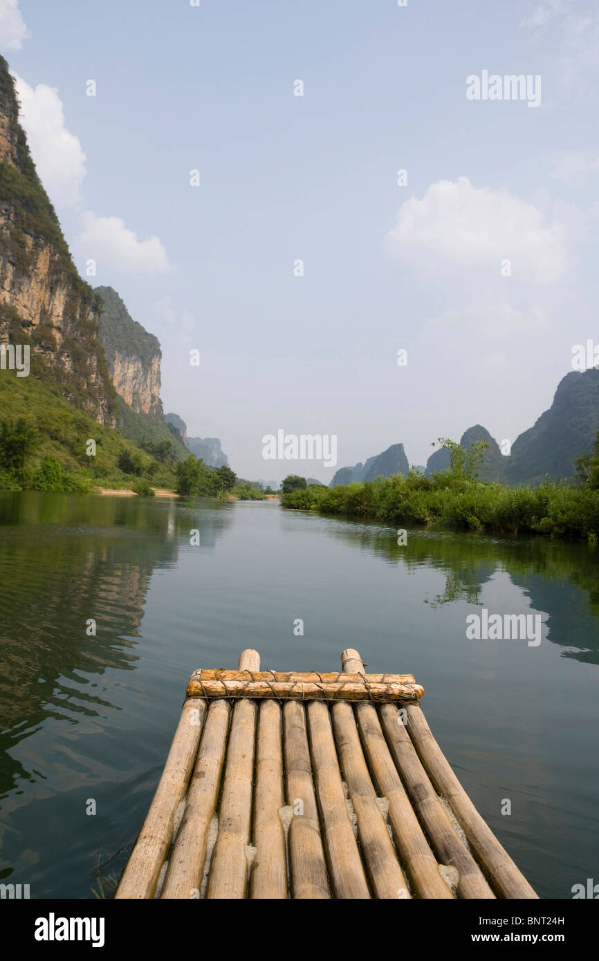 Raft on the Lijiang River Stock Photo - Alamy