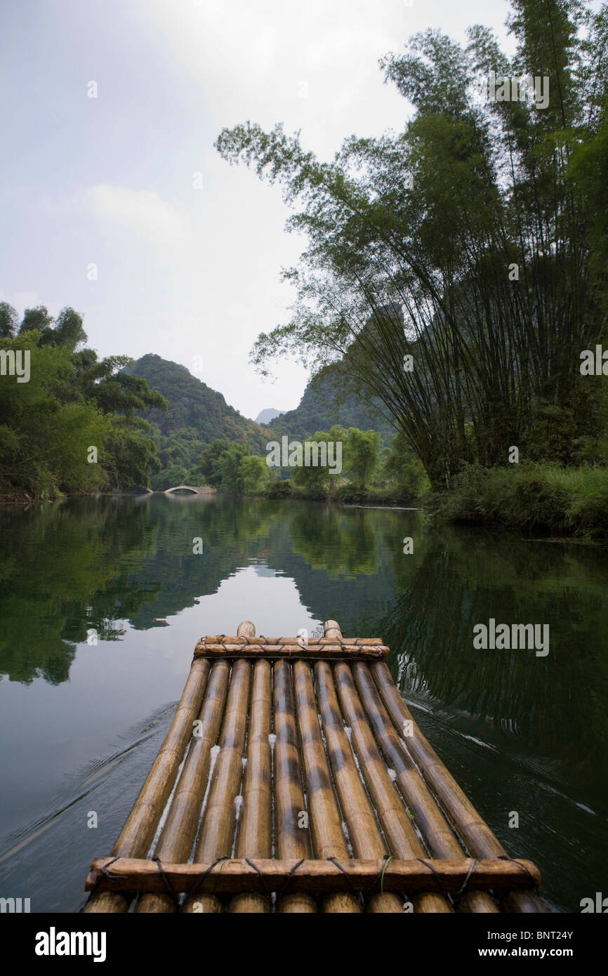 Raft on the Lijiang River Stock Photo - Alamy