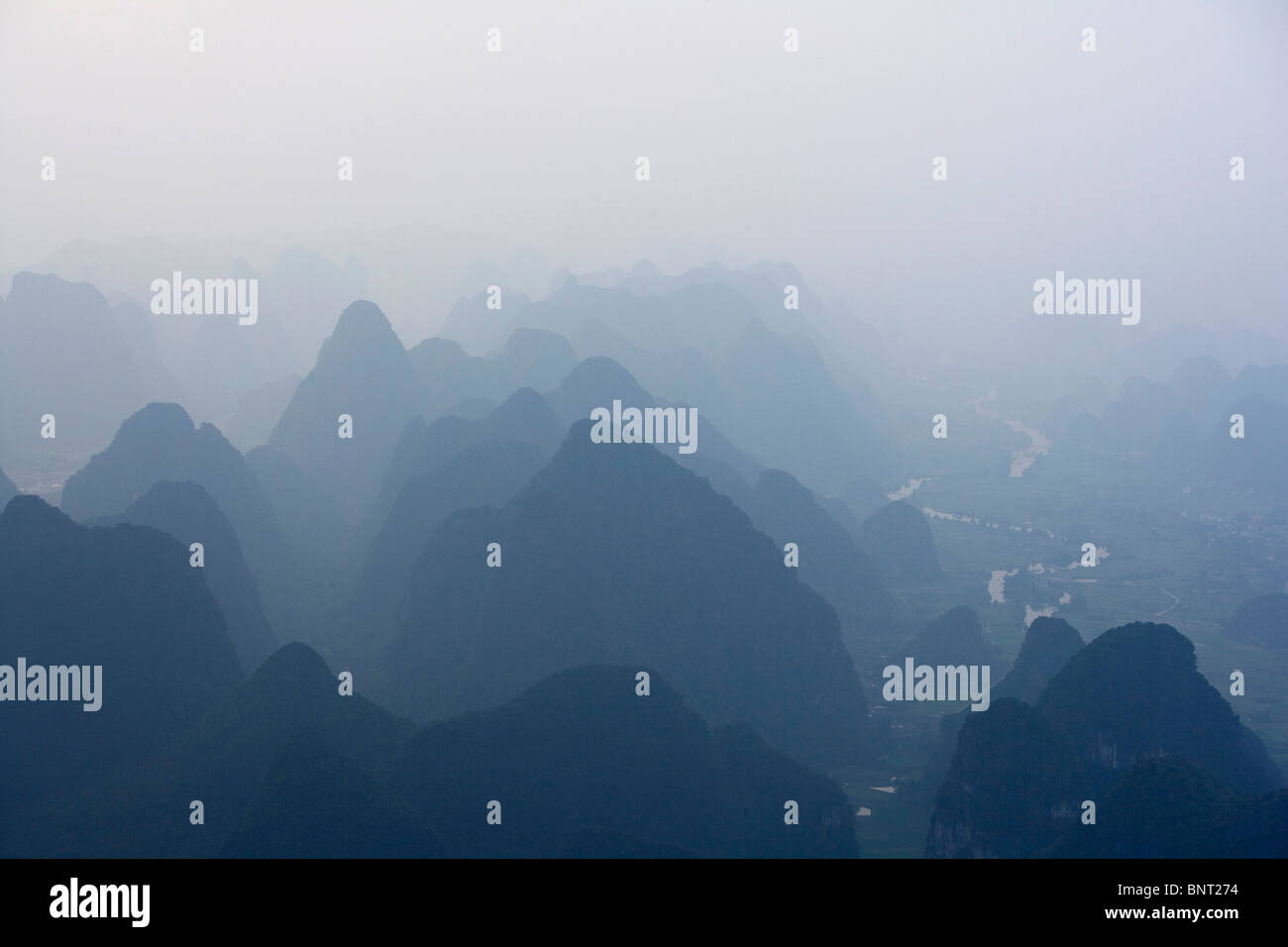 A view of the Guilin Hills Stock Photo - Alamy