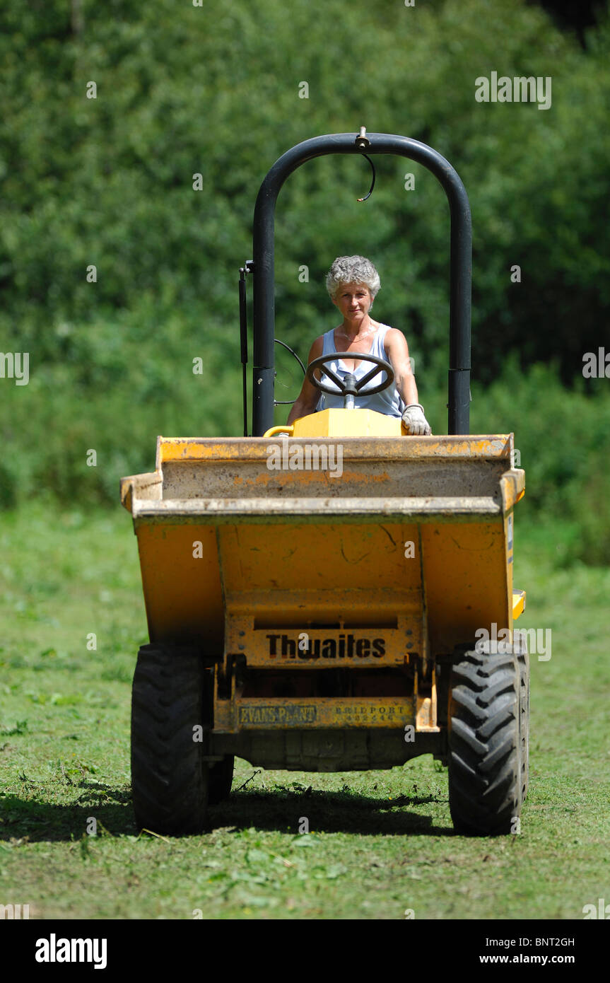 Lady truck dumper driver hi-res stock photography and images - Alamy