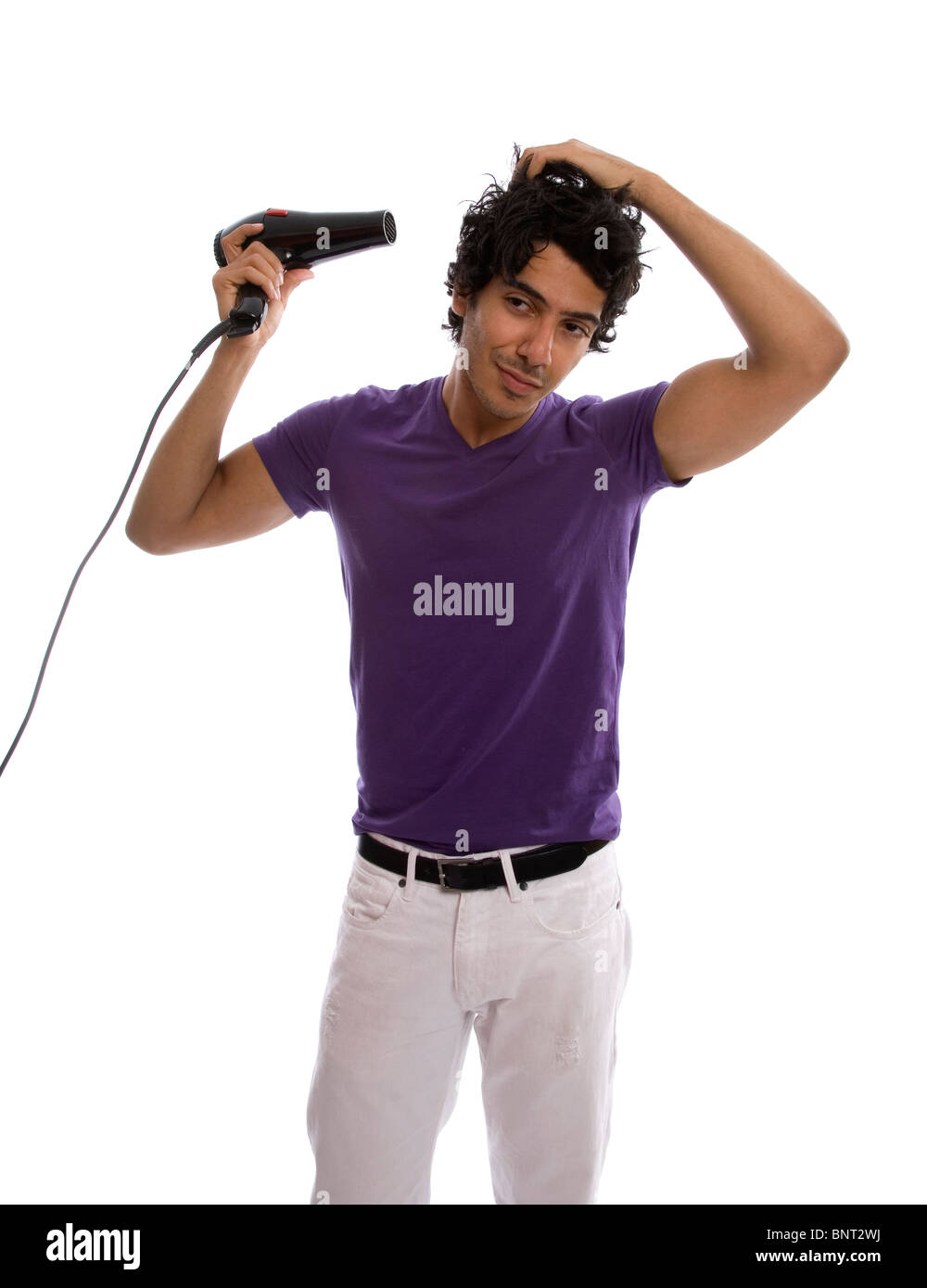 Man hand hair Cut Out Stock Images & Pictures - Alamy